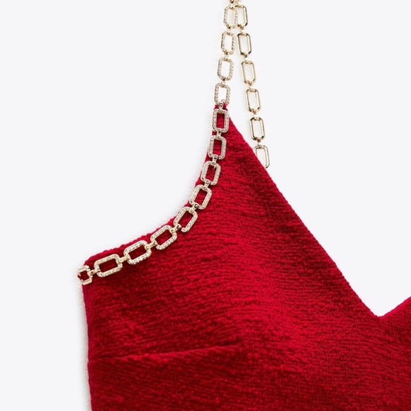 Zara | Dresses | Nwt Zara Chain Trimmed Asymmetric Dress | Poshmark